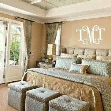 Large Fancy Meets Formal Monogram Wall Decal – Ten23Designs